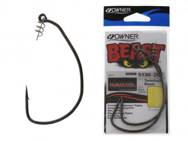 Buy Owner Beast Hook with TwistLock Unweighted 4/0 Qty 3 online at Marine-Deals.com.au