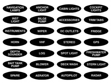 Buy Labels for BEP Marine Splash-Proof Switch Panels online at Marine ...