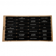 Buy BEP Electrical Panel Sticker Label Sets online at Marine-Deals.com.au